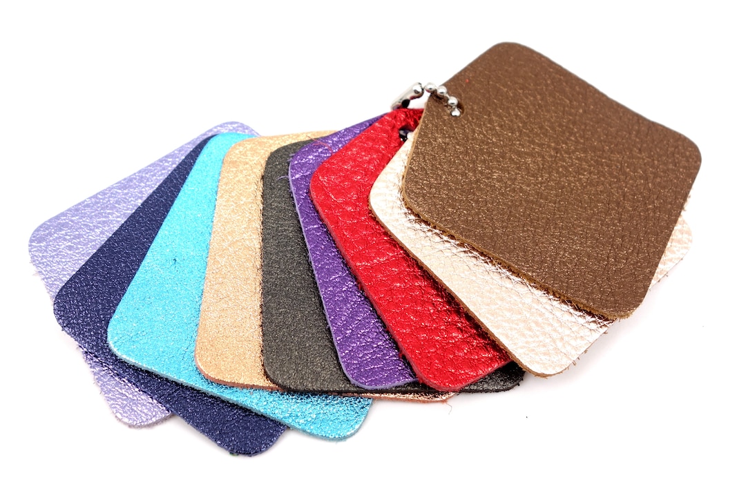 Metallic Leather Swatch Samples - Etsy