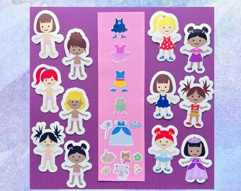 Dress up Stickers - Etsy