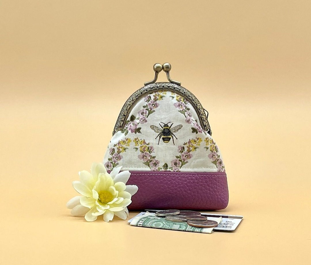 Coin Purse Kiss Clasp Bee Coin Purse Wallet Coin Purse Clasp Coin Purse ...