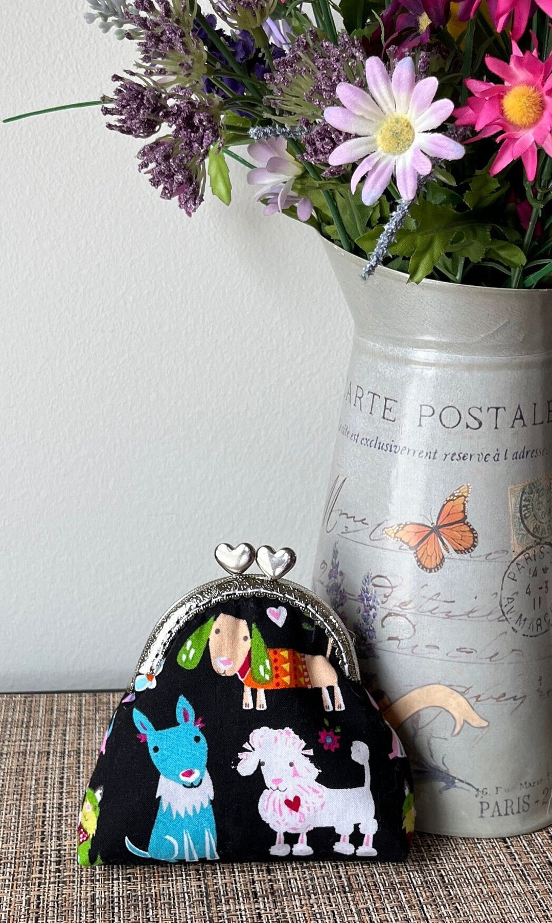 Dog Kiss Clasp Coin Purse: Wallet - Etsy