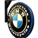 BMW Motorcycle Wooden Sign: Double Sided Garage Decor (15 Inch) - Etsy