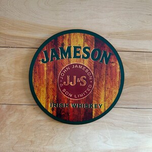 Irish Whiskey Jameson Wall Hanging Sign - Etsy