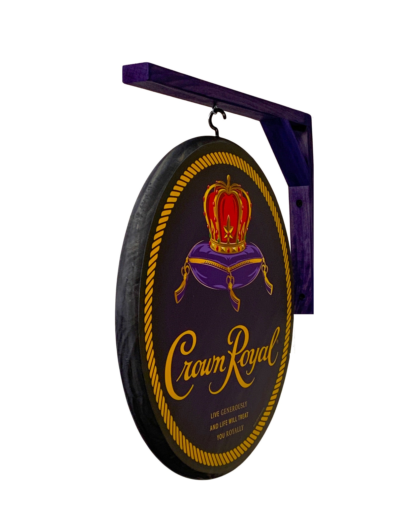 Crown Royal Double Sided 12 Inch Diameter Pub Sign Includes - Etsy