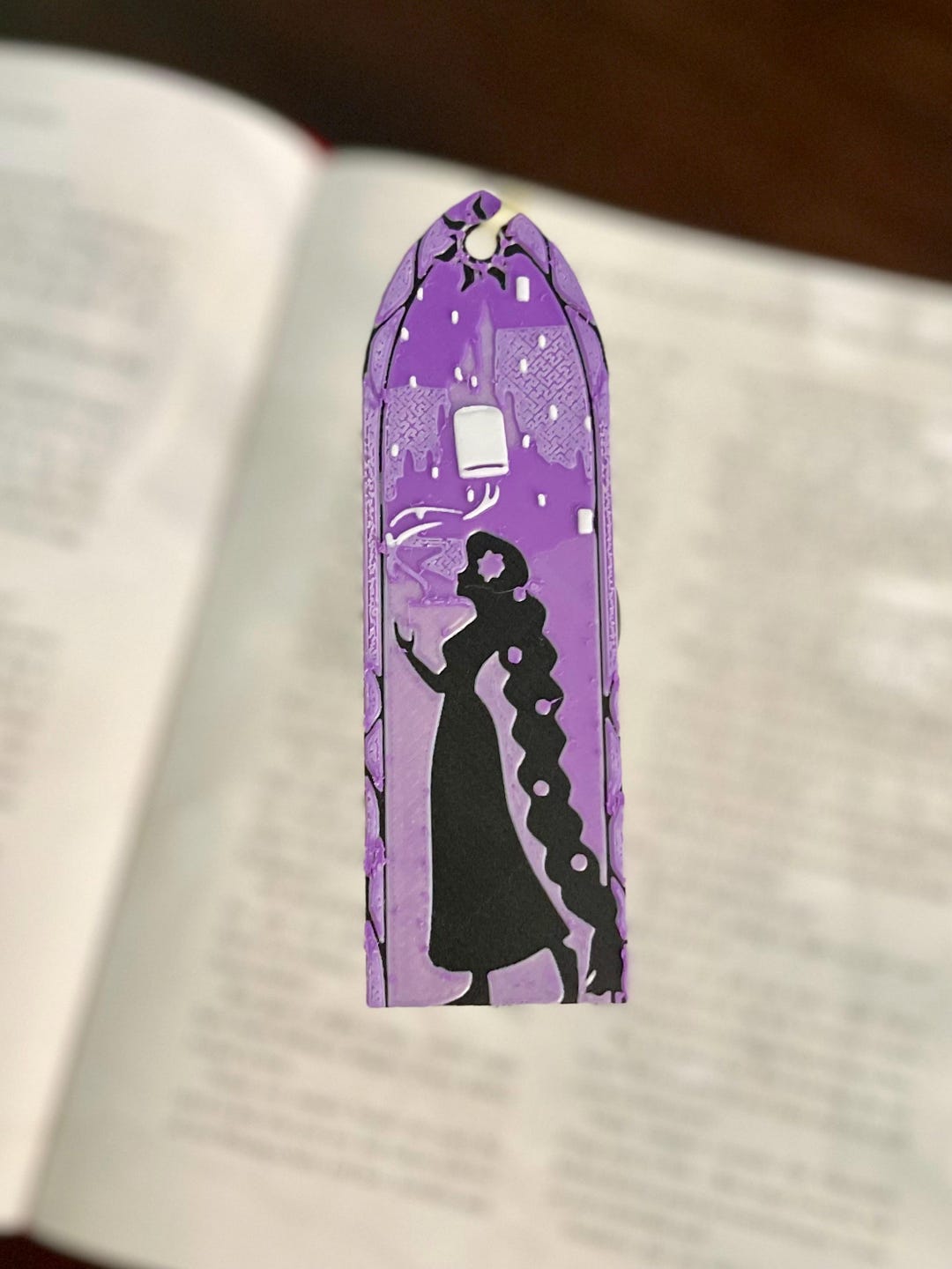 3D Bookmark, Rapunzel Bookmark, Hueforge Bookmark, Tangled 3D Printed ...