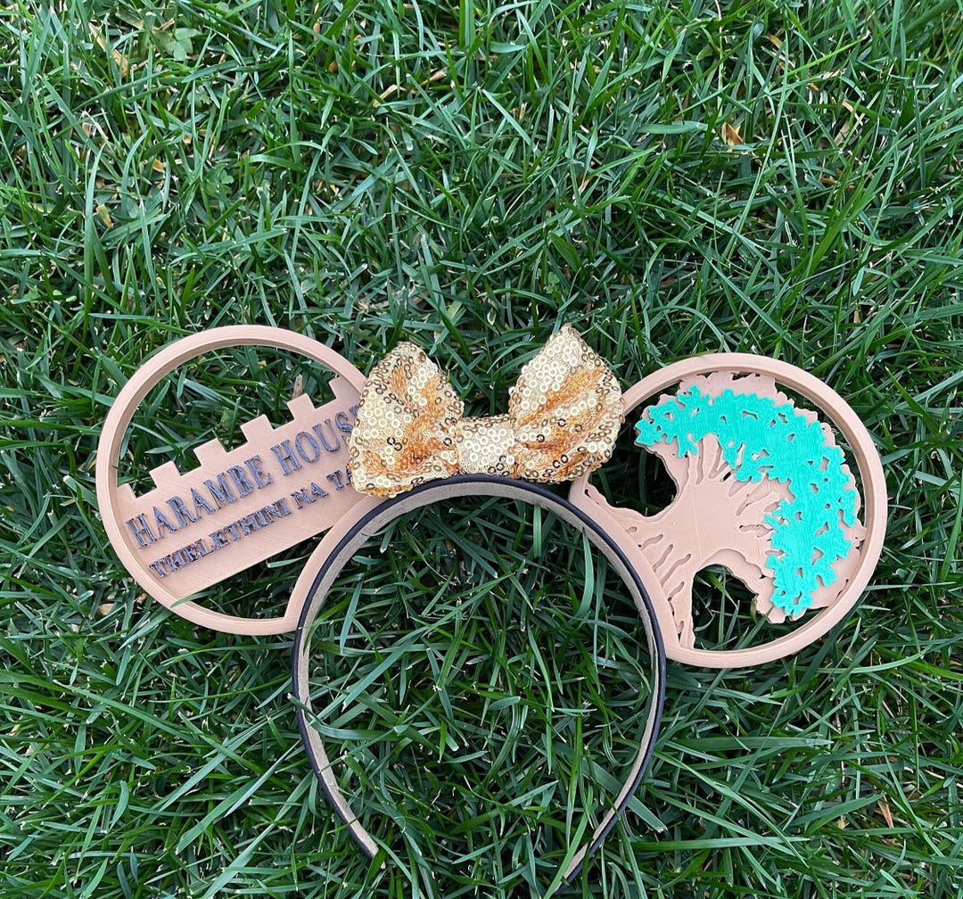 Harambe House Mouse Ears| Harambe | 3D Printed Mouse Ears | Mouse Ear ...