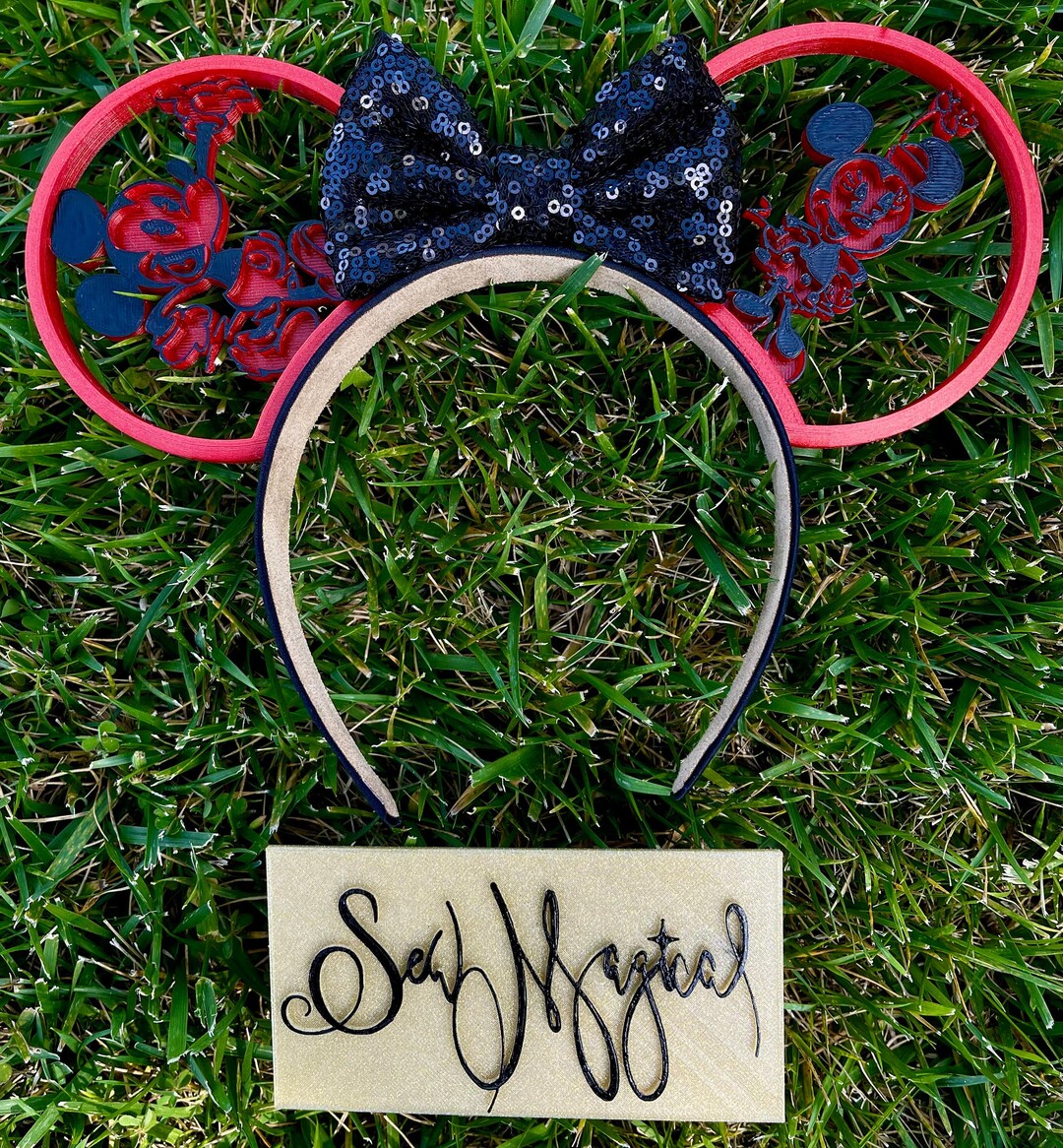 Mickey and Minnie Mouse Ears 3D Printed Mouse Ears Mouse Ear Headband ...