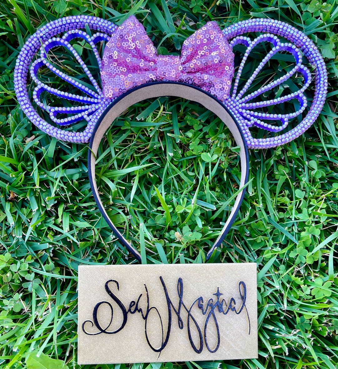 Ariel Shell Mouse Ears 3D Printed Mouse Ears Mouse Ear Headband Disney ...