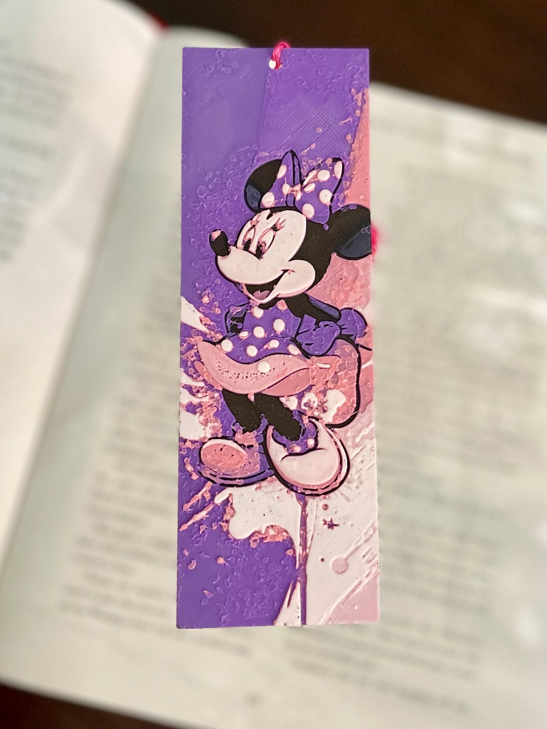 3D Bookmark, Minnie Mouse Bookmark, Hueforge Bookmark, Disney 3D ...