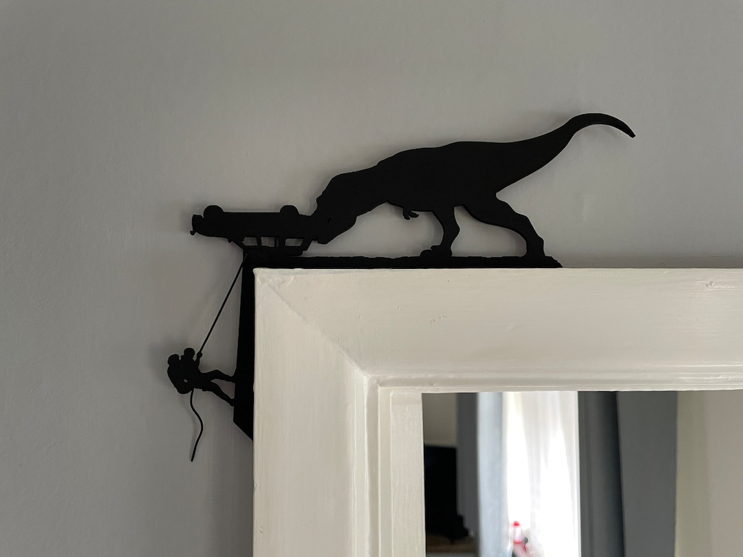 Jurassic Park T-rex Escape Corner Mural - Etsy