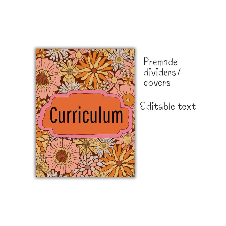 Teacher Binder Covers & Spines Boho Vibes Classroom Organization Binder ...