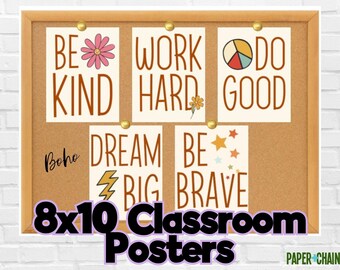 Work Hard Play Safe Be Kind Digital Print - Classroom Decor - Teacher ...