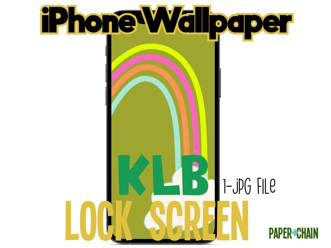 Rainbow iPhone Lock Screen,wallpaper, Background, St Patrick’s Day - Etsy