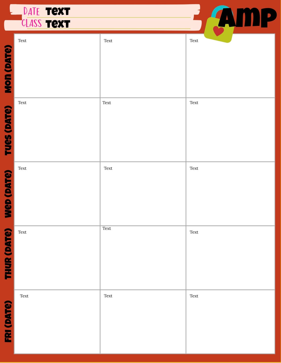 Daily Lesson Plan Editable Google Slides Template - Etsy