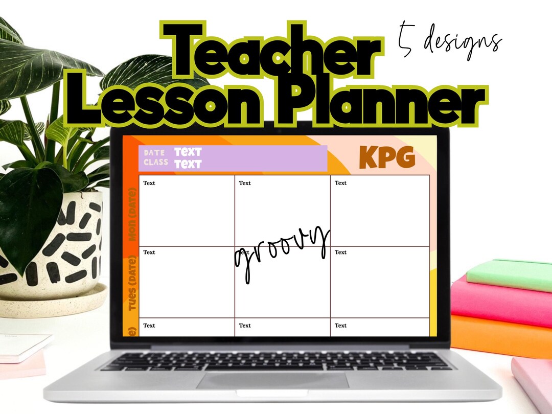 Weekly Lesson Planner Teacher Template Google Slides Editable Undated ...