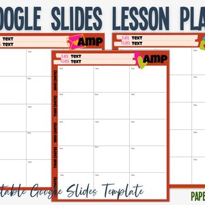 Daily Lesson Plan Editable Google Slides Template - Etsy