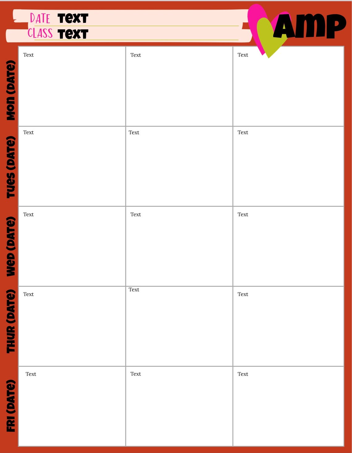 Daily Lesson Plan Editable Google Slides Template - Etsy