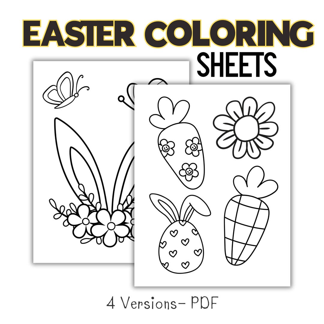 Easter Coloring Pages, Kids Easter Coloring Pages, Easter Coloring ...