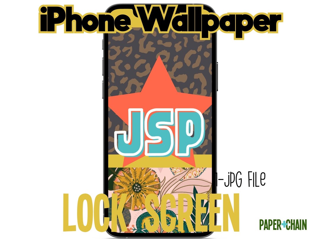 Mixed Animal Print/floral Personalized iPhone Lock Screen, Custom ...