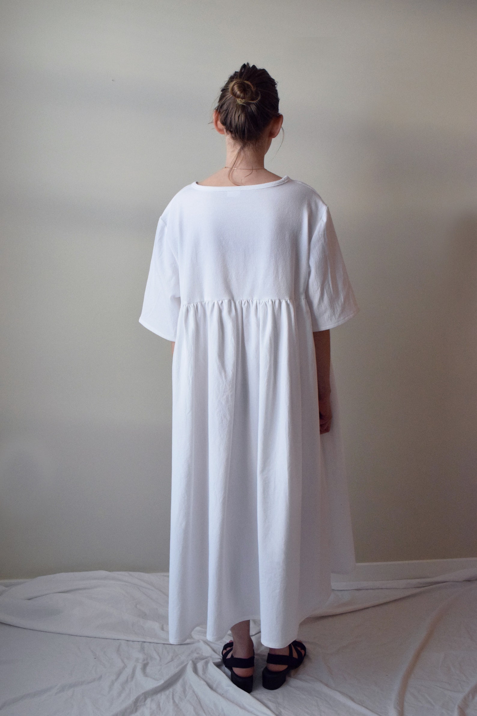 Cotton Gathered Dress Multiple Sizes & Colors | Etsy Canada