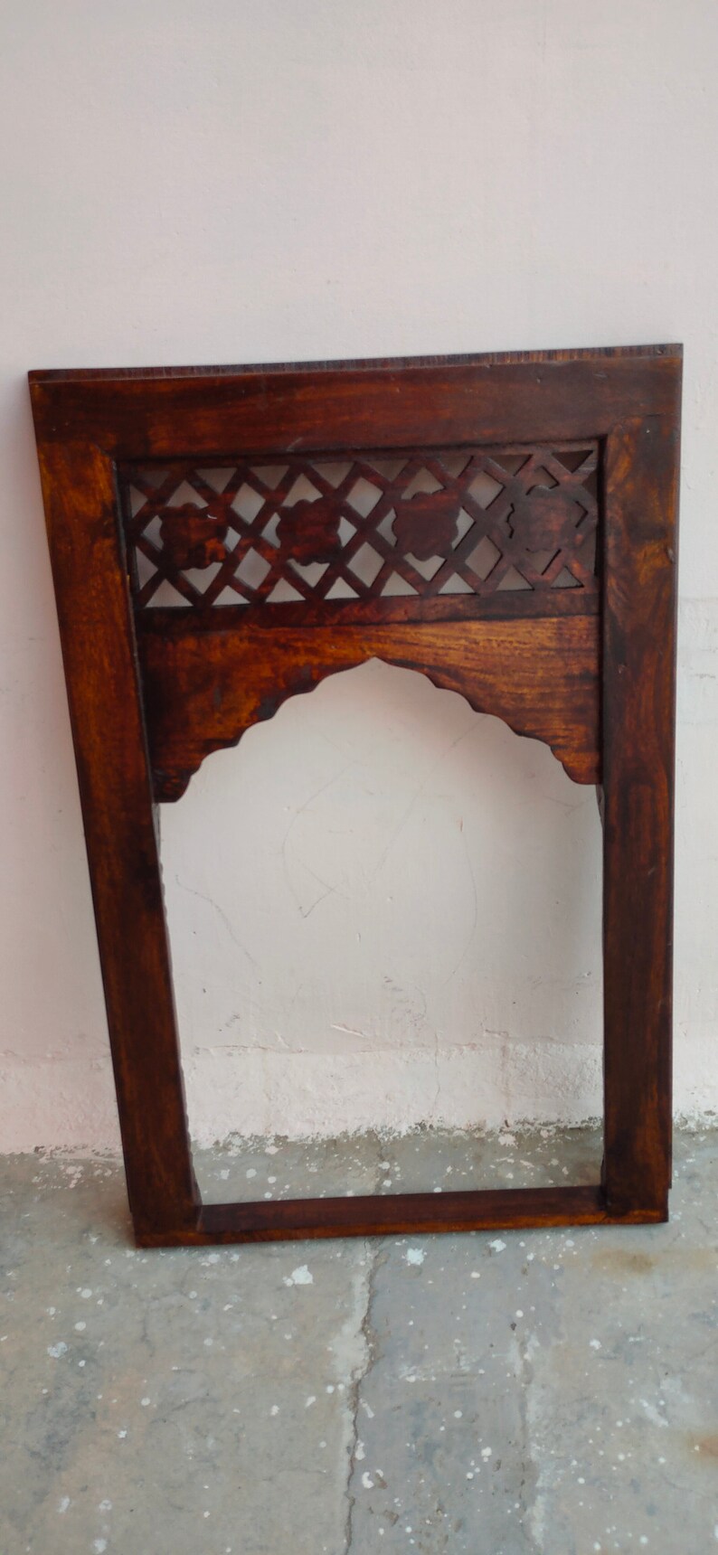 Jharokha Photo Frame or Mirror Multiple Uses Wood Hand Carved | Etsy