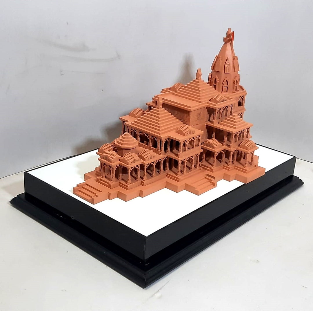 Sacred Diwali Gift Wooden Hindu Temple With LED Light Shree - Etsy
