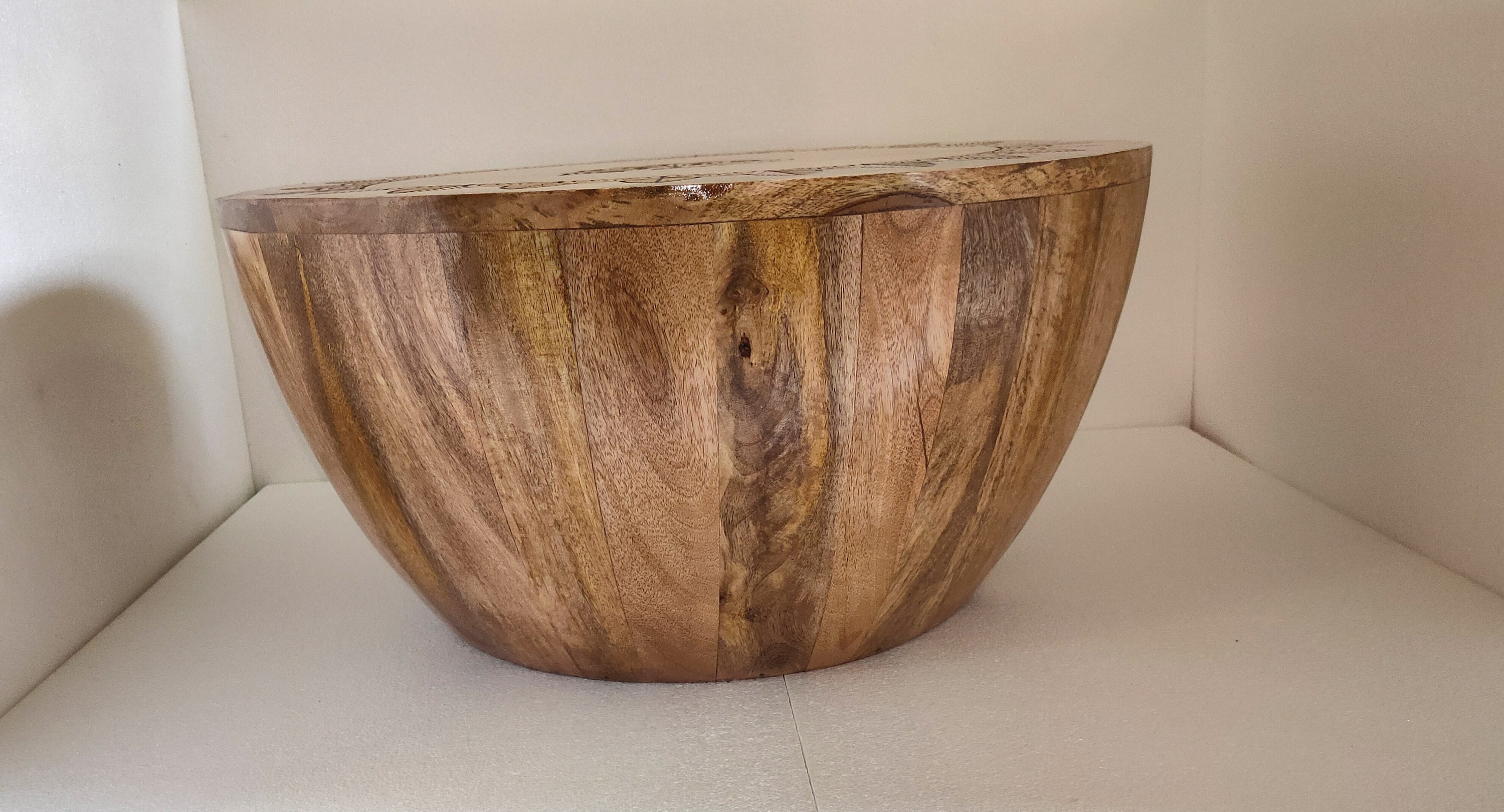 Mango Wood Coffee Table Carving Wood Cocktail Table Handmade | Etsy