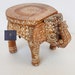 Low Rise Stool Chowkies Bajot Brass Fitted Wood Painted for Pooja ...