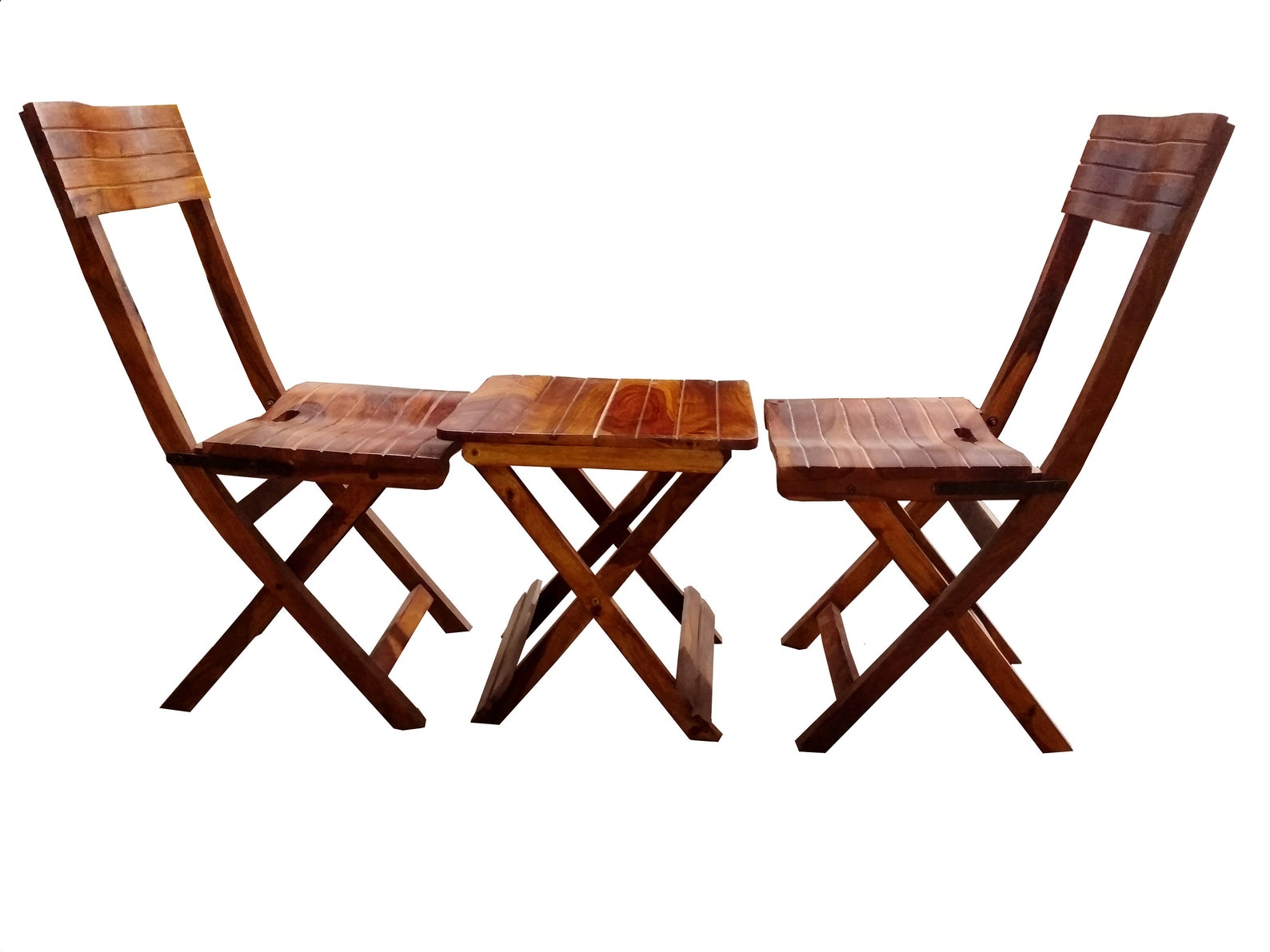 Wooden Folding Chairs and Wooden Folding Table Set Wooden - Etsy