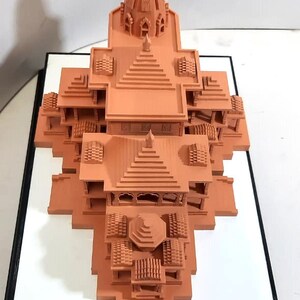 Sacred Diwali Gift Wooden Hindu Temple With LED Light - Shree Ram ...