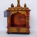 Small Wooden Temple for Home Indian Temple Hindu Temple Golden Temple ...