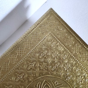 Low Rise Stool Chowkies Bajot Brass Fitted Wood Painted for Pooja ...