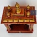Small Wooden Temple for Home Indian Temple Hindu Temple Golden Temple ...