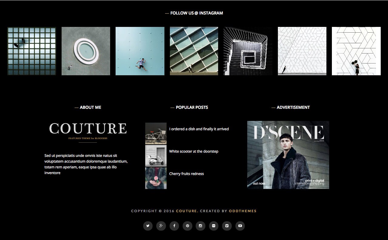 SALE Blogger Template Couture Blog Template - Etsy