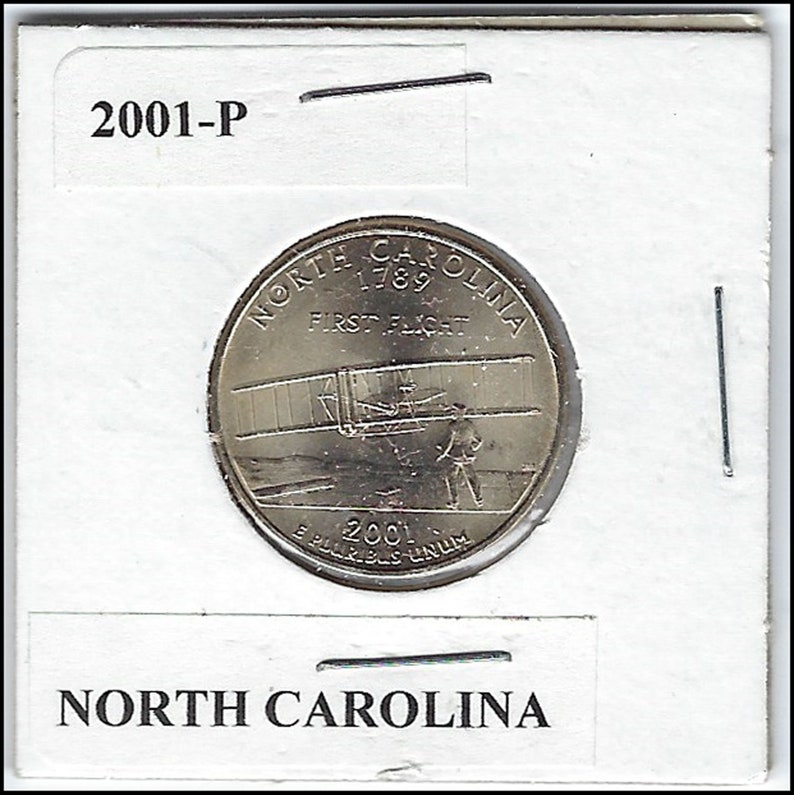 2001-P State Quarters Uncirculated 5 Pc - Etsy