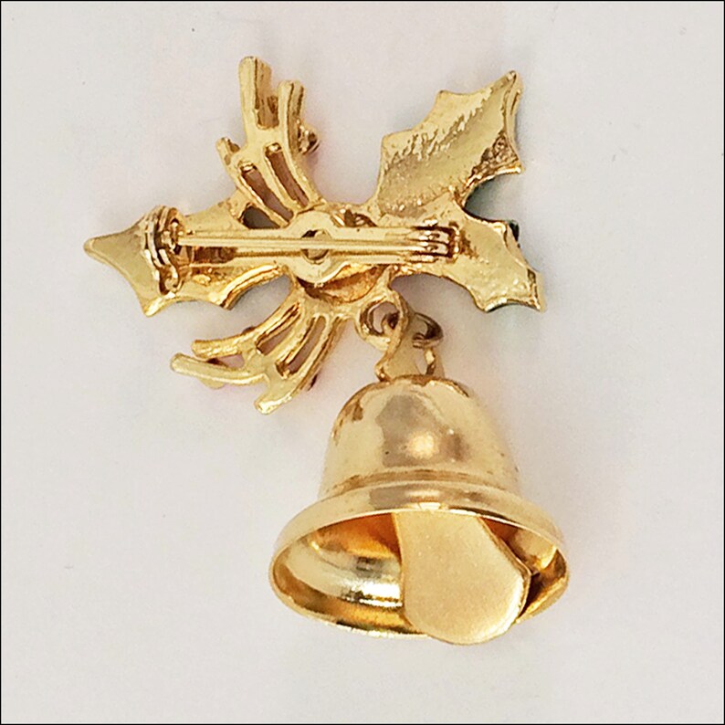 Vintage 1980s Christmas Bell Brooch Pin - Etsy