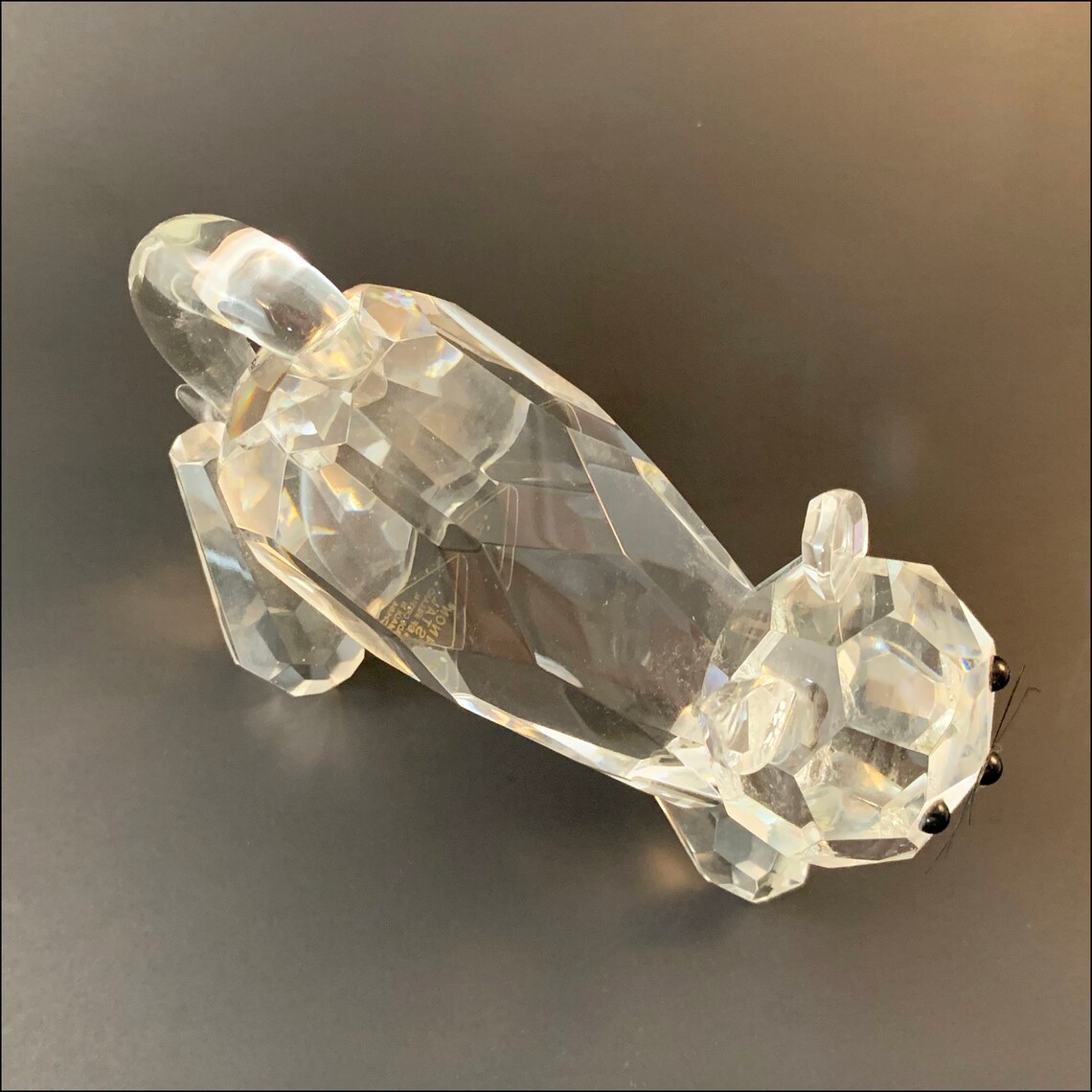 Shannon Crystal Vintage Cat Figurine - Etsy