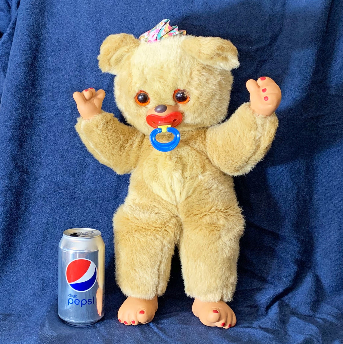 Teddy Bear With Pacifier Vintage Kids of America Stuffed | Etsy
