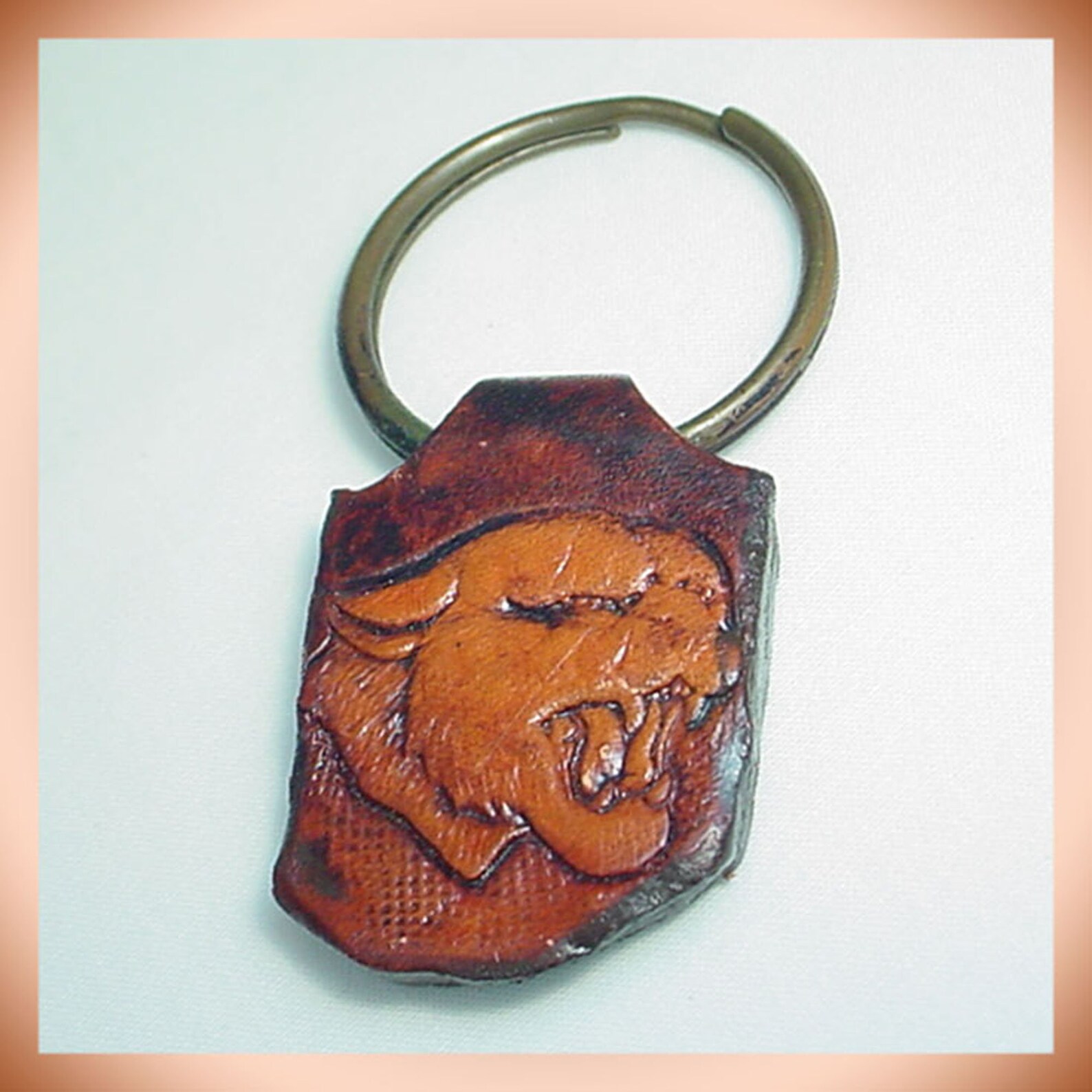 Vintage Wildlife Two-sided Key Chain Cougar and Ram | Etsy