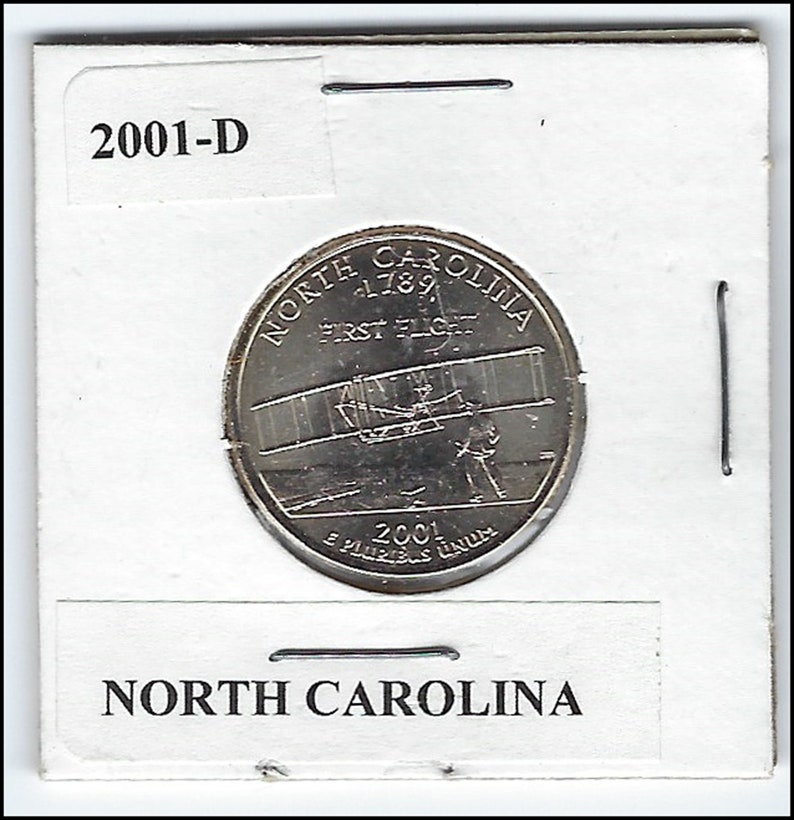 2001-D State Quarters Uncirculated 5 Pc - Etsy