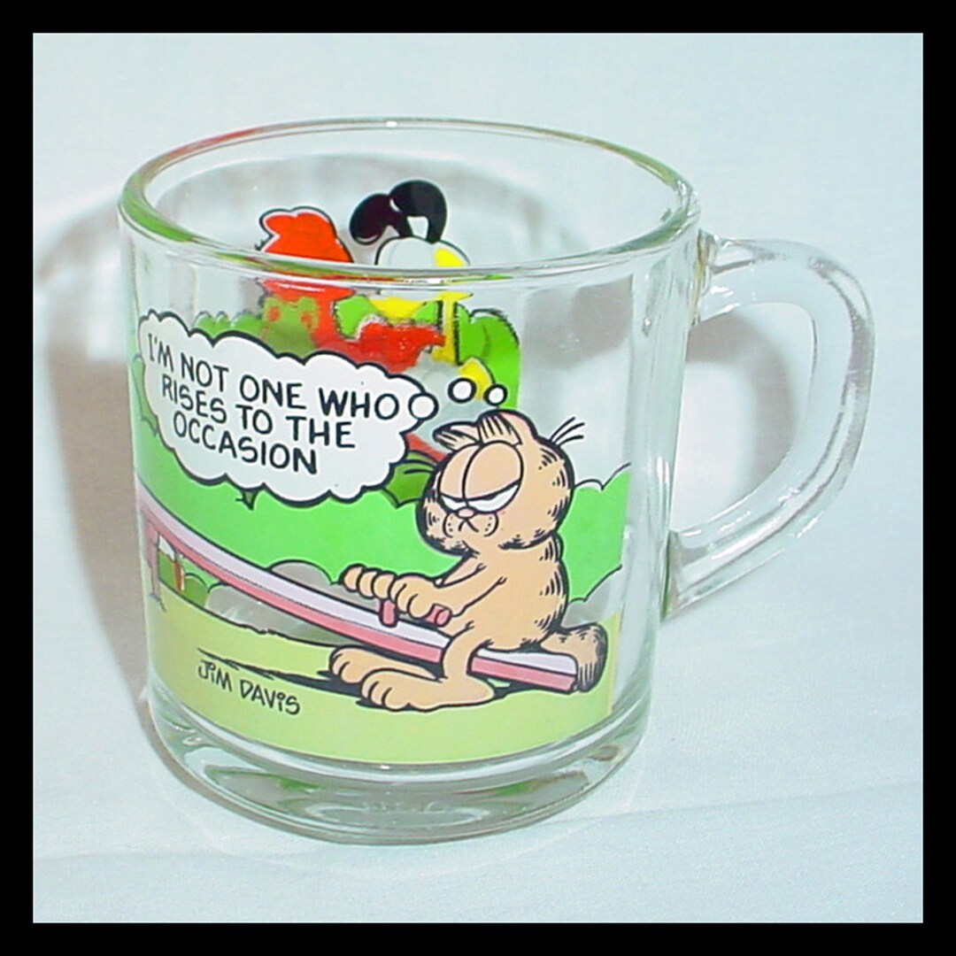 Garfield Vintage Coffee Cup I'm Not One Who Rises to the Occasion - Etsy