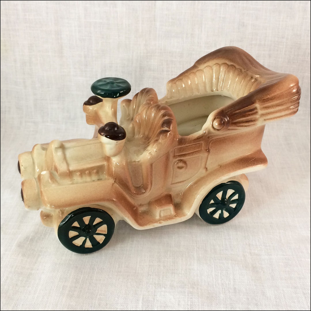 Vintage Pottery Car Ceramic Planter - Etsy