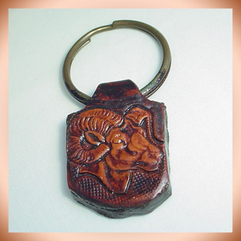 Vintage Wildlife Two-sided Key Chain Cougar and Ram | Etsy