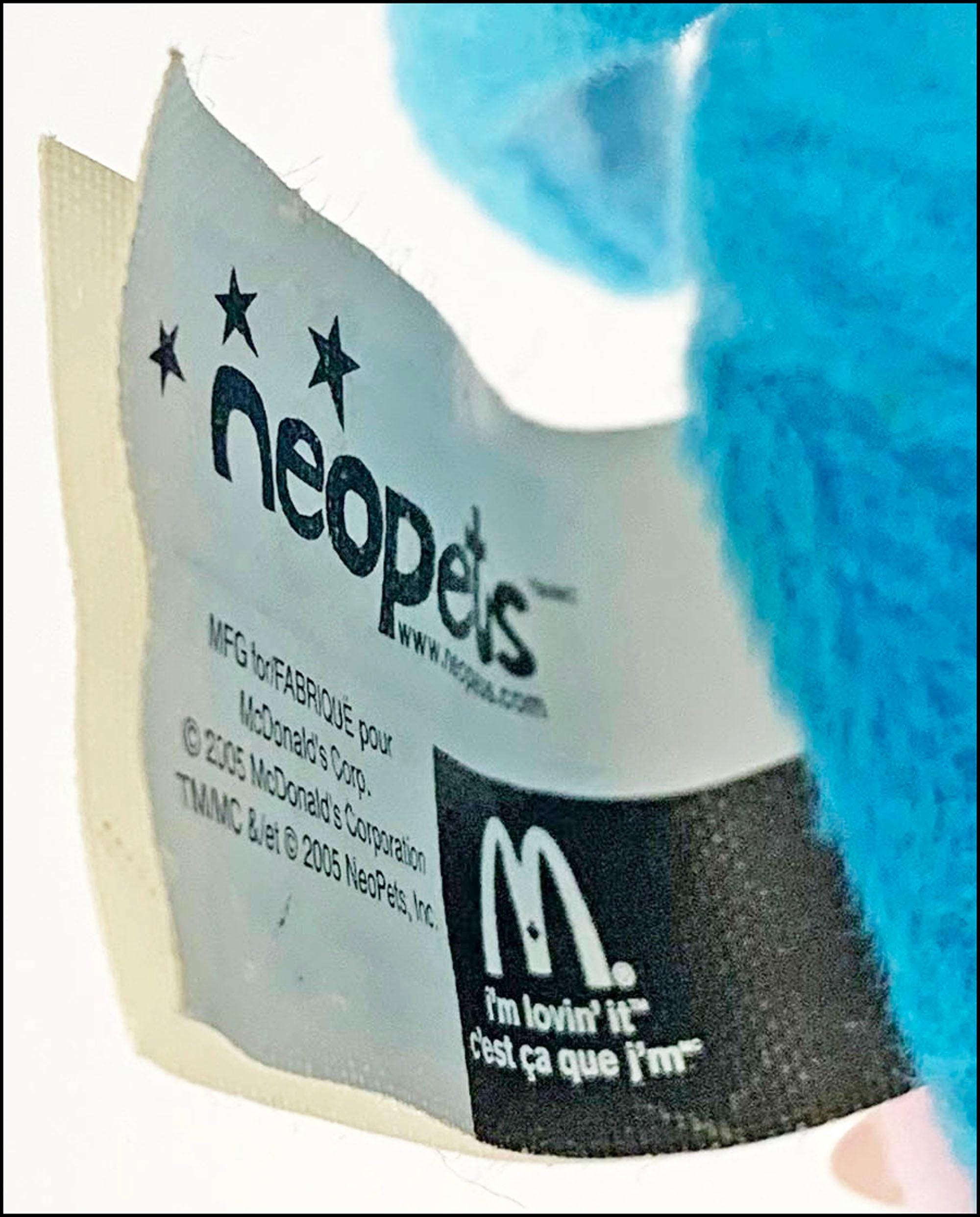 Neopets Blue Flotsam Vintage Plushie With Meepit Petpet Clip - Etsy