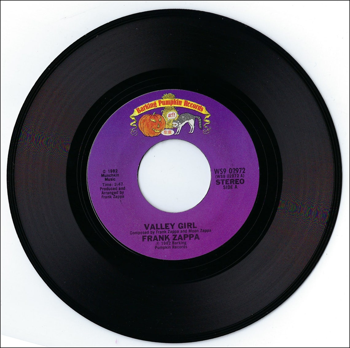 Frank and Moon Zappa 1982 Valley Girl 45 Record - Etsy