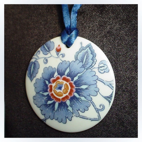 Porcelain Pendant - Etsy