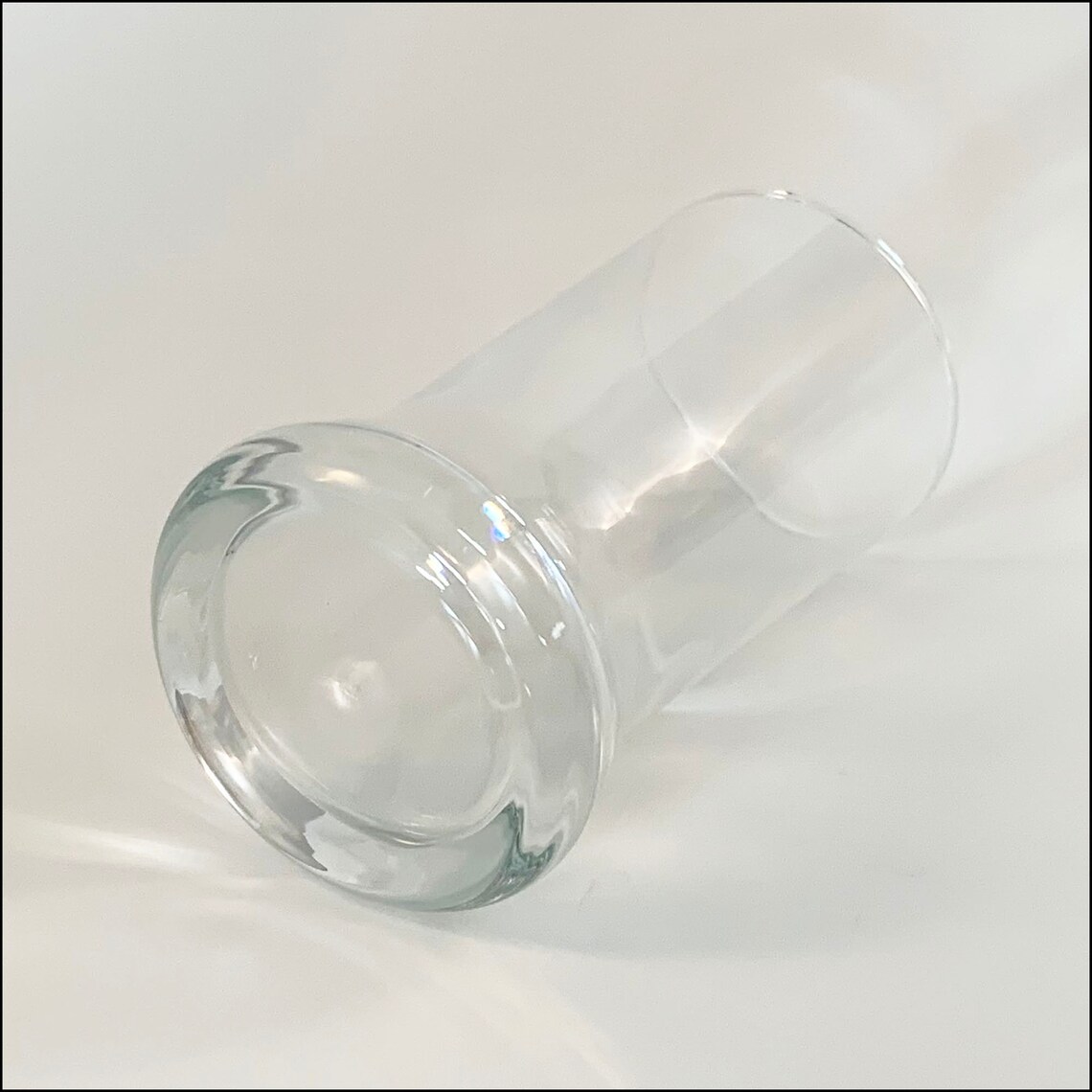 Vintage Clear Double Shot Glass - Etsy