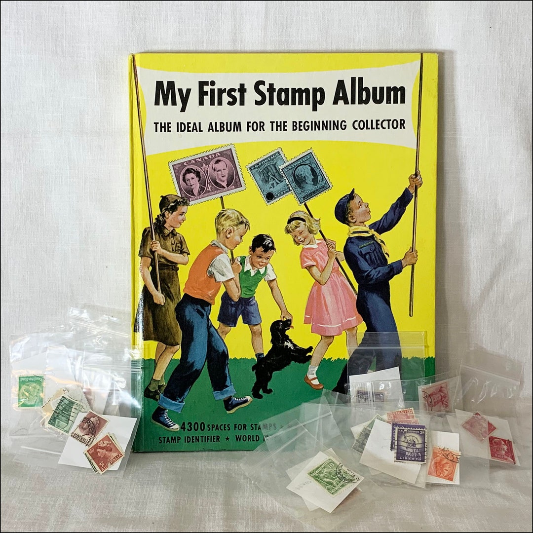 My First Stamp Album Vintage Hardcover - Etsy