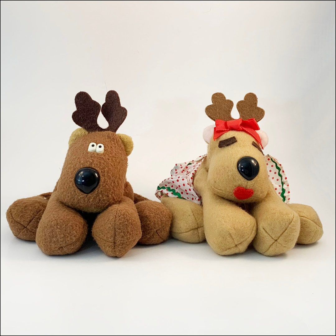 Hallmark Rodney and Rhonda Reindeer Vintage Floppy Plushies - Etsy