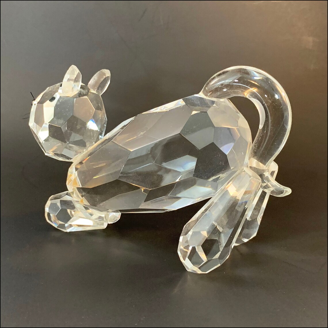 Shannon Crystal Vintage Cat Figurine - Etsy