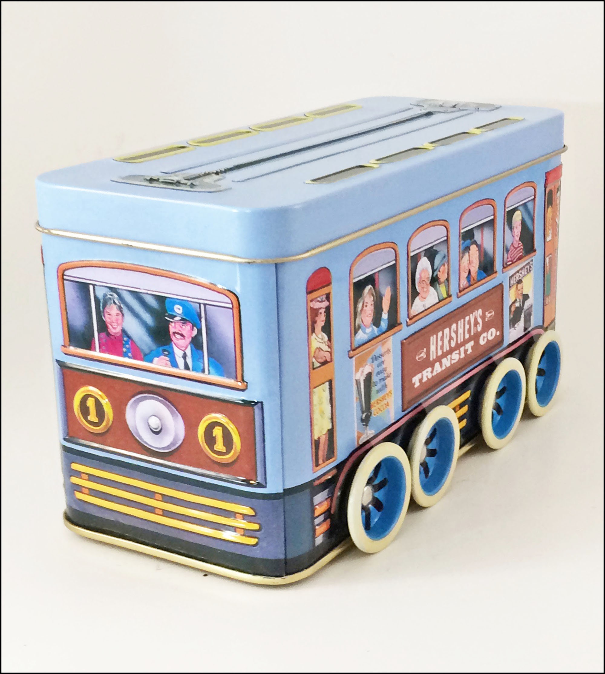 Vintage Hersheys Tin Trolley Vehicle Series Canister 2 | Etsy